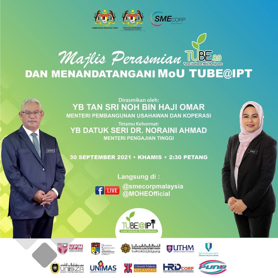 Majlis Perasmian dan Menandatangani MoU TUBE @ IPT | Official Events of ...